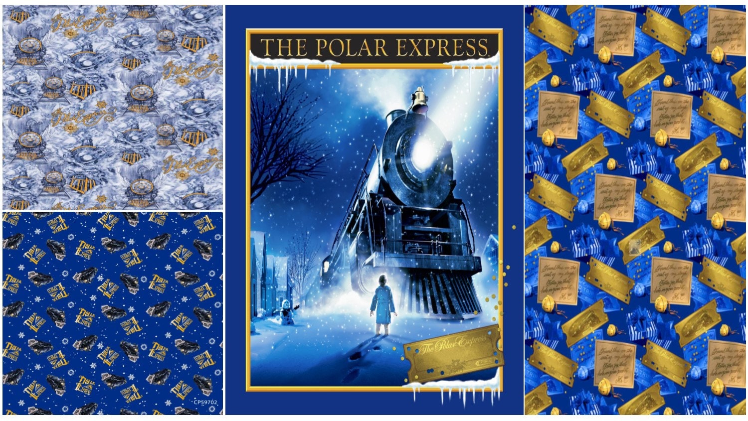SALE Polar Express Christmas Fabric The Polar Express Train Fabric ...
