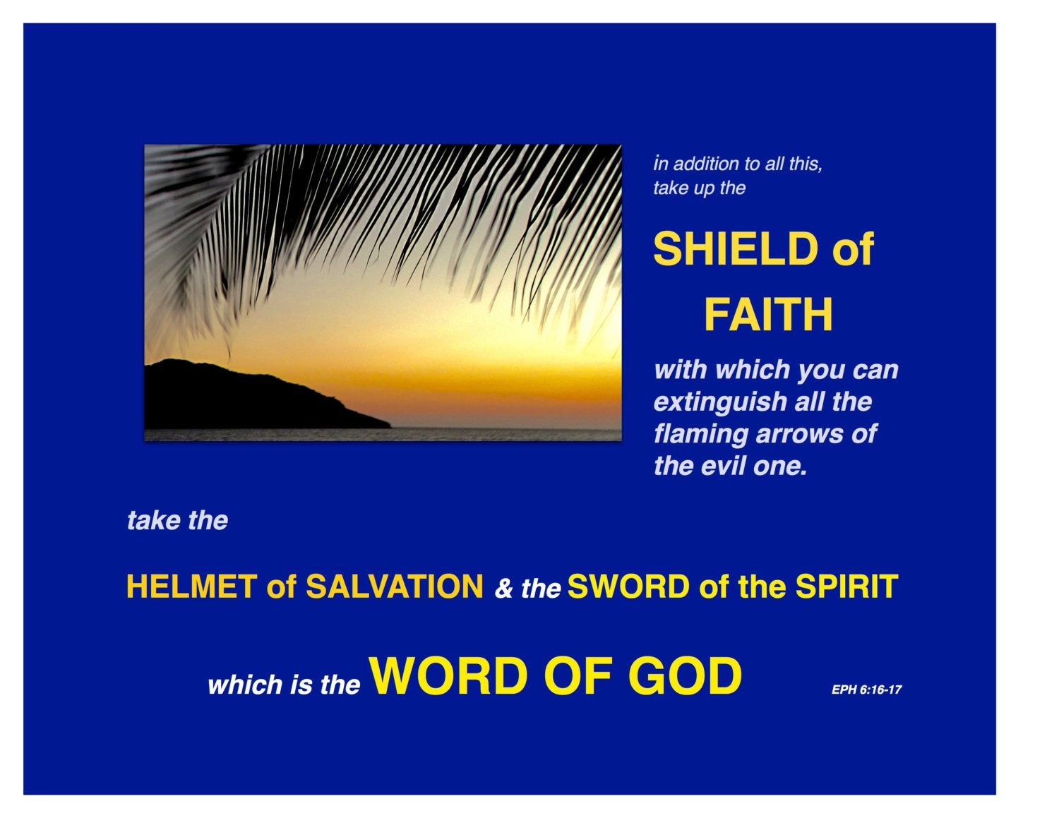 Shield of Faith Digital Download. Ready to print Bible verse