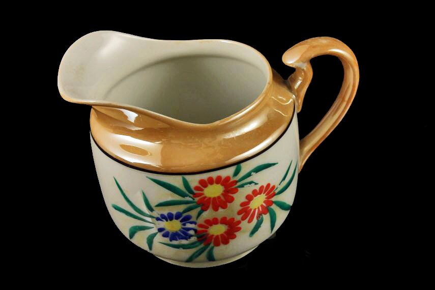 Creamer, Japanese Lusterware, Hand Painted
