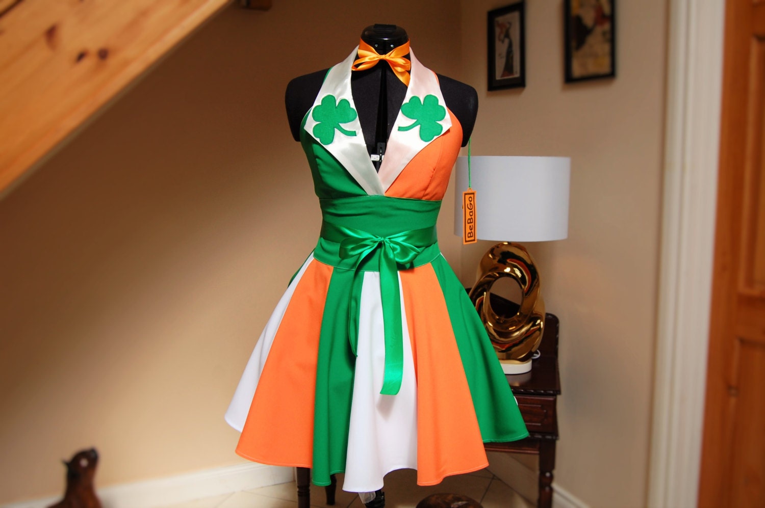 Captain Shamrock Irish style dressMADE TO MEASURE by BeBaGo