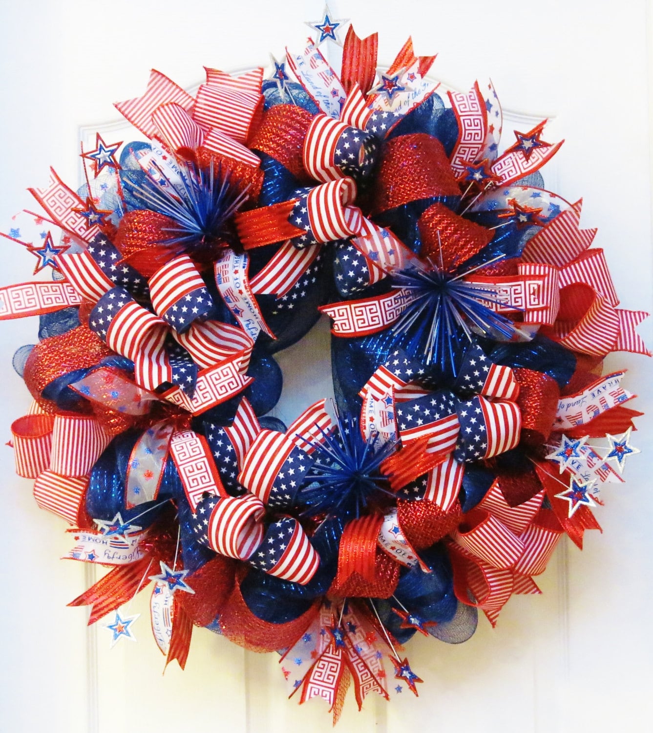 Patriotic Wreath 4th of July Wreath Memorial Day Wreath Patriotic Wreath 4th of July Wreath Memorial Day Wreath