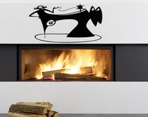 Unique sewing wall decal related items | Etsy