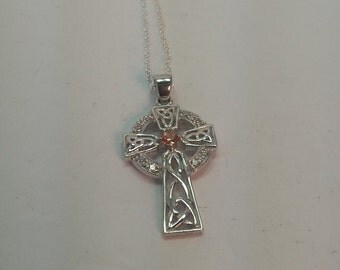 Irish cross necklace | Etsy