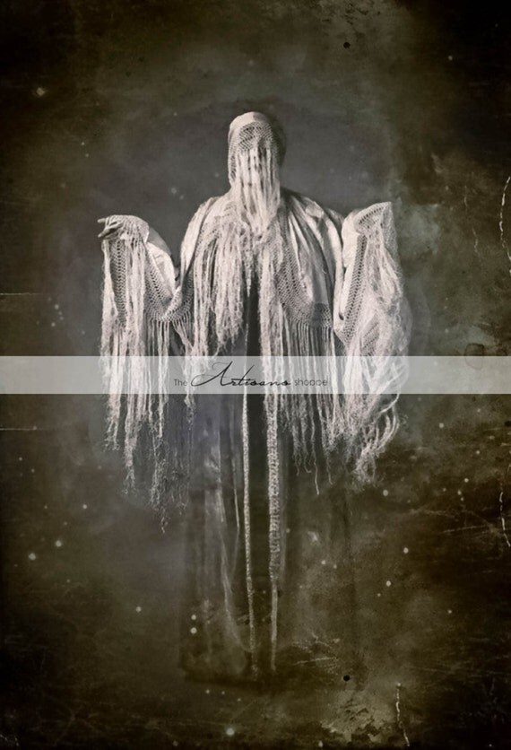 Digital Download Printable Art Ghost Spirit Haunt Spooky