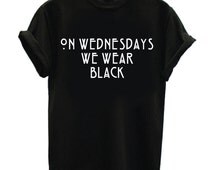 Popular items for wednesdays we wear on Etsy