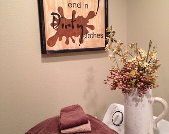 Dirty clothes sign | Etsy