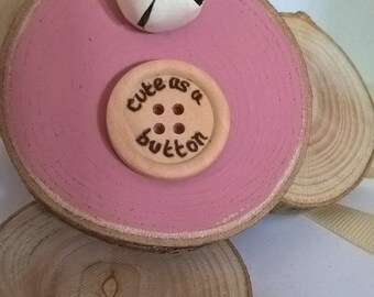 Natural wood buttons | Etsy
