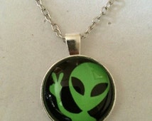 Unique alien necklace related items | Etsy
