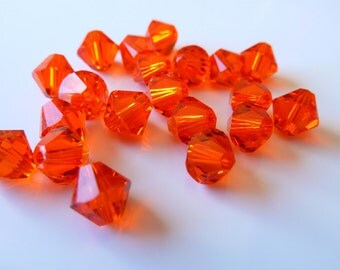 Red orange crystal | Etsy