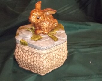 Rabbit cookie jar | Etsy