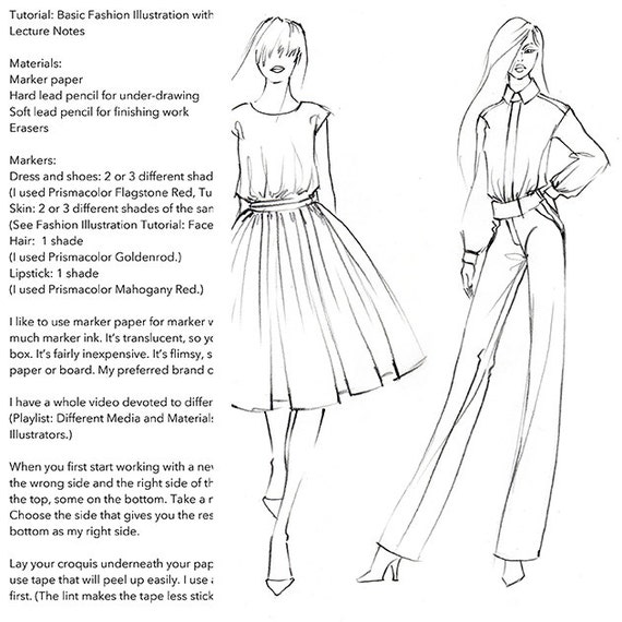 Practice Pack for Tutorial: Basic Fashion Illustration