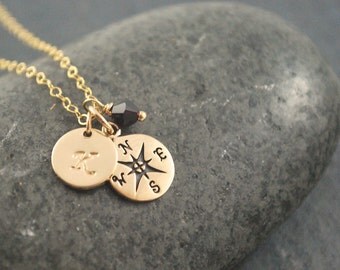 Compass charm | Etsy