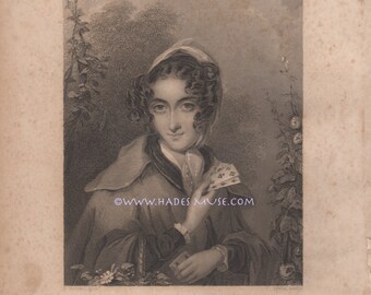 Gypsy Girl Takes Poison-Death-1891 Antique Vintage by HadesMuse