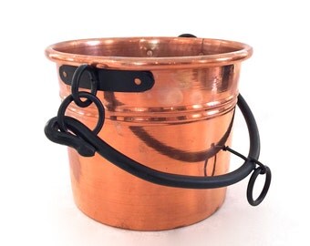 Large copper bucket | Etsy