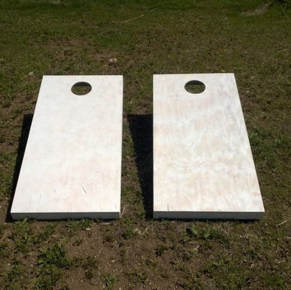 Cornhole Board Custom Cornhole White Cornhole by SodaCreek