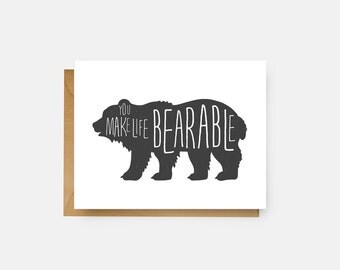Bear pun | Etsy