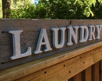 Items similar to The Laundry Room w Clothesline Vinyl Wall Decal ...