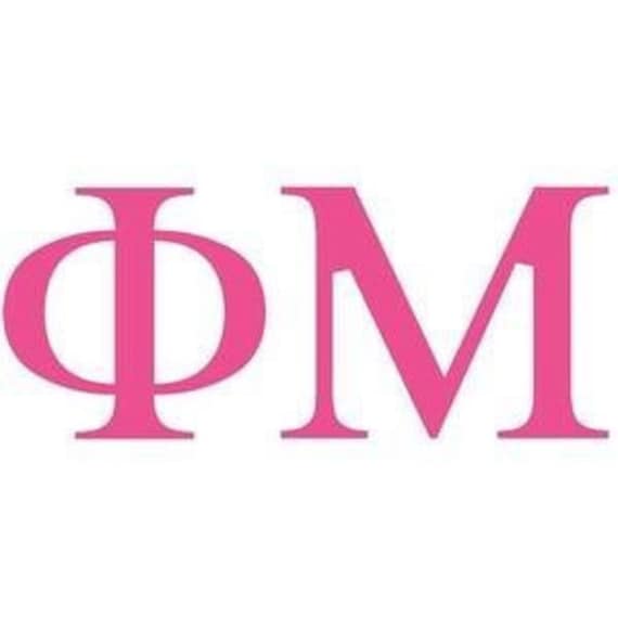 Phi Mu Vinyl Decal Sorority College