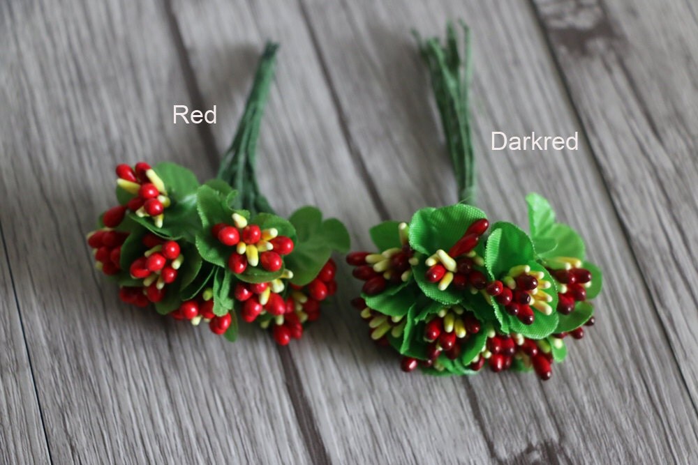 Bunch of 10-Pink Pip Berries Wired Millinery by TopAccessories21