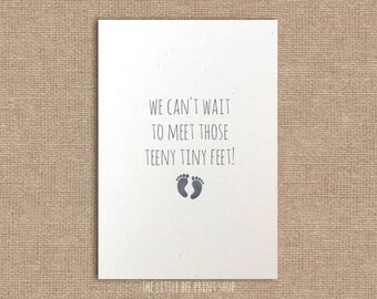 Baby feet cards | Etsy