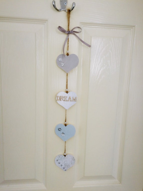 Items Similar To Wooden Hearts Decoration ~ Wooden Hearts Wall Hanging