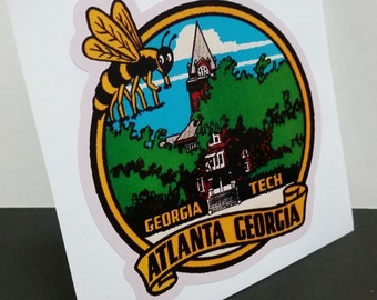 Georgia tech decal | Etsy