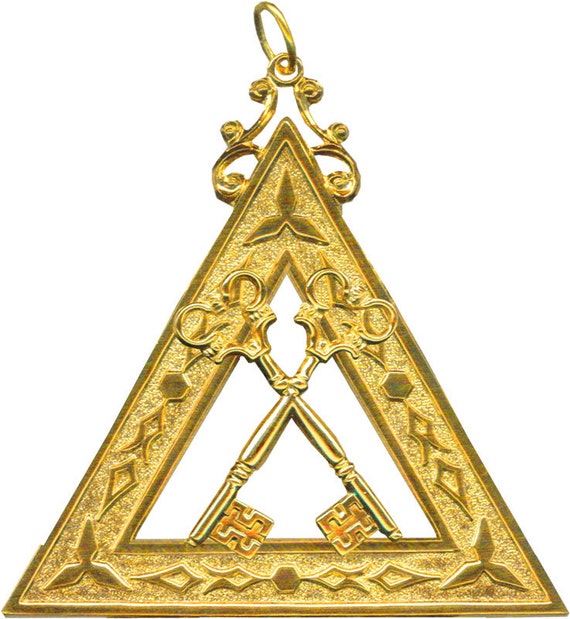 Masonic York Rite Royal Arch Officer Treasurer Jewel