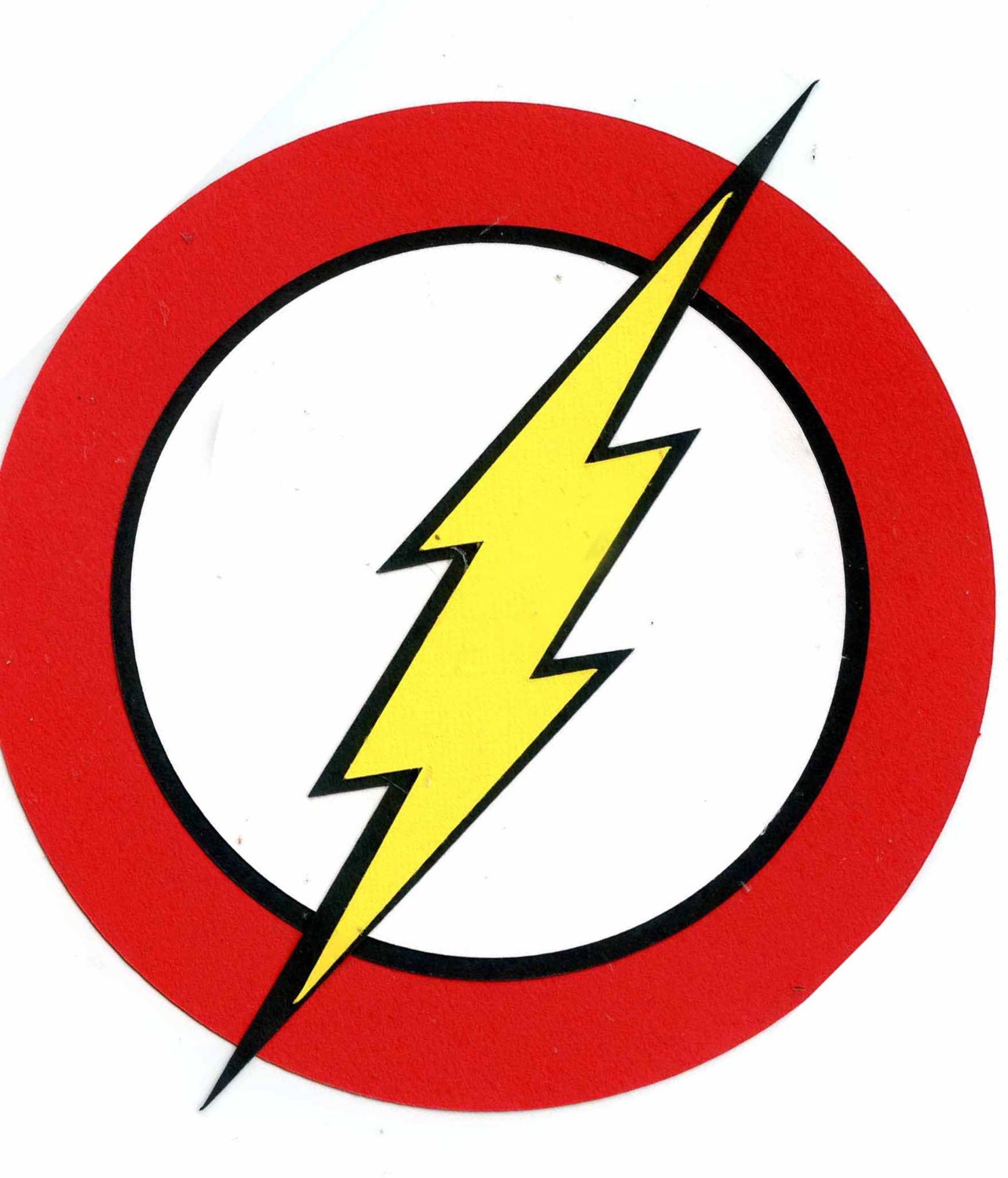 The Flash Symbol Logo Scrapbook Die cut LARGE FORMAT From