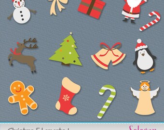 Christmas clipart | Etsy