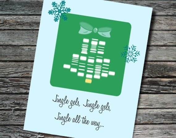 Christmas Science Card | Jingle Gel Electrophoresis | Biology ...