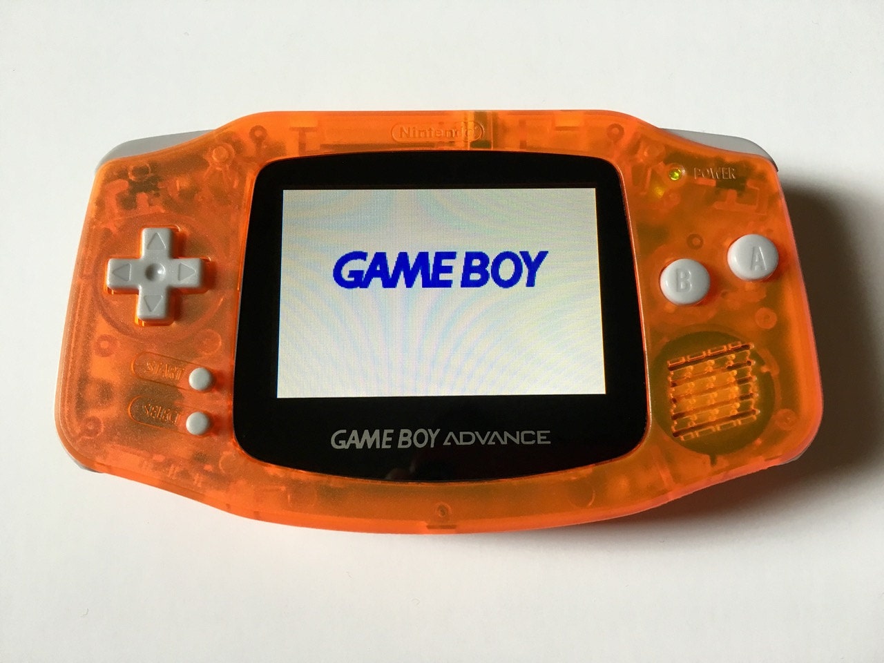 Nintendo Game Boy Advance GBA Clear Orange by MarksRetroGaming