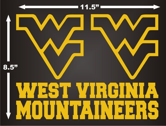West Virginia University Mountaineers Decal by QuickPhixCreations