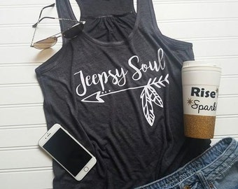 Items similar to womens build a badass jeep tank top Bella + Canvas ...