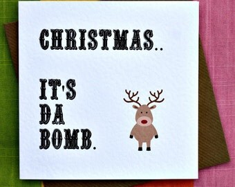 Cool christmas card | Etsy