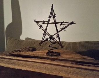 Barbed wire star | Etsy