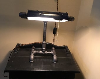 Gas pipe lamp | Etsy