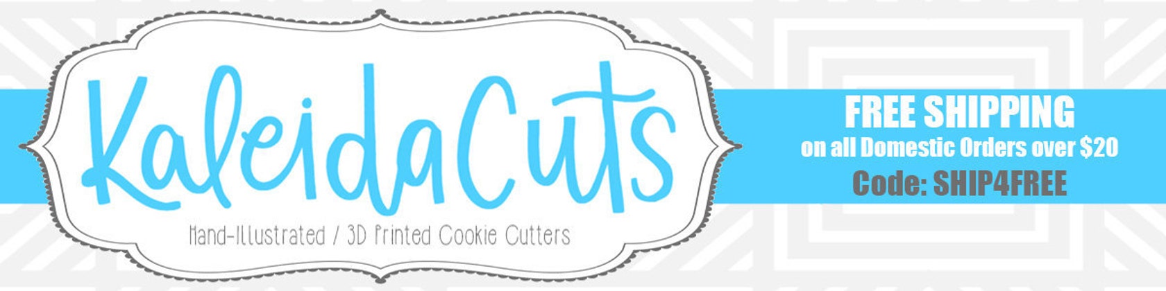 3D Printed / Hand-Illustrated Cookie Cutters by KaleidaCuts