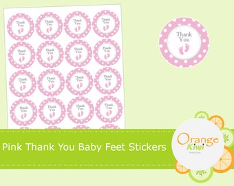 Baby feet stickers | Etsy