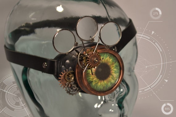 Steampunk Eye Patch by SteamEngineStudios on Etsy