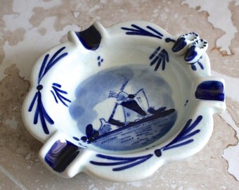 Delft blue ashtray | Etsy