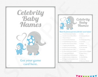 Blue Elephant Baby Shower Games Blue Baby Shower Games Blue