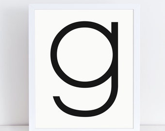 Unique large letter g related items | Etsy