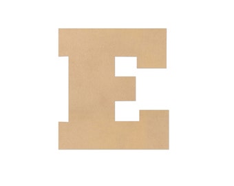 Wooden letter e | Etsy