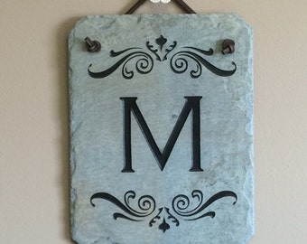 Items similar to Illuminated Letter M embossed in a faux copper ...