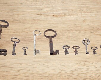Items similar to Key to my Heart - Antique Keys in Paris, France - Fine ...