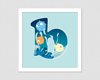 Alphabet letter b | Etsy