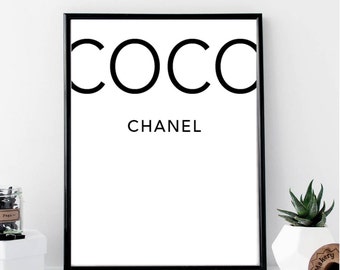 Coco chanel poster | Etsy