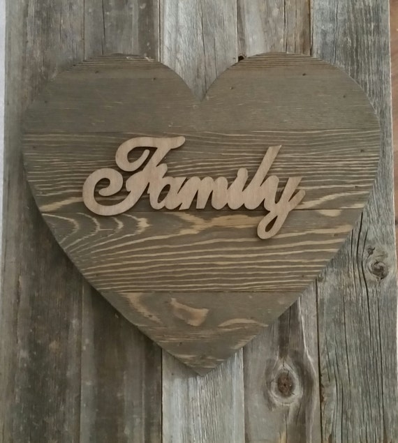 Items similar to Wood "Family" Sign on Etsy