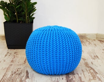 Turquoise pouf | Etsy