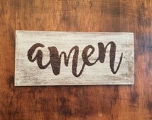 Unique amen sign related items | Etsy